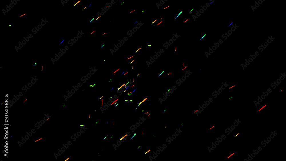 Realistic colorful isolated stardust spay effect for decoration and ...