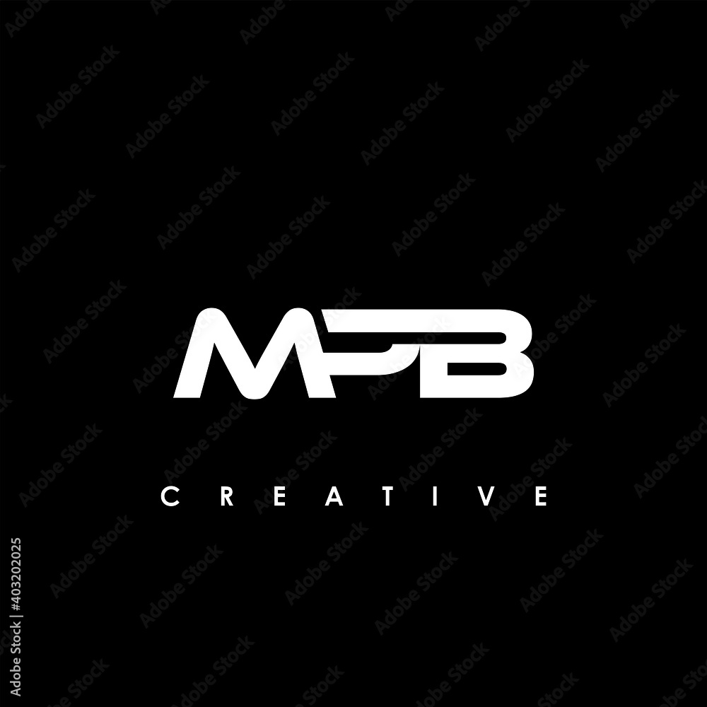 MPB Letter Initial Logo Design Template Vector Illustration Stock ...