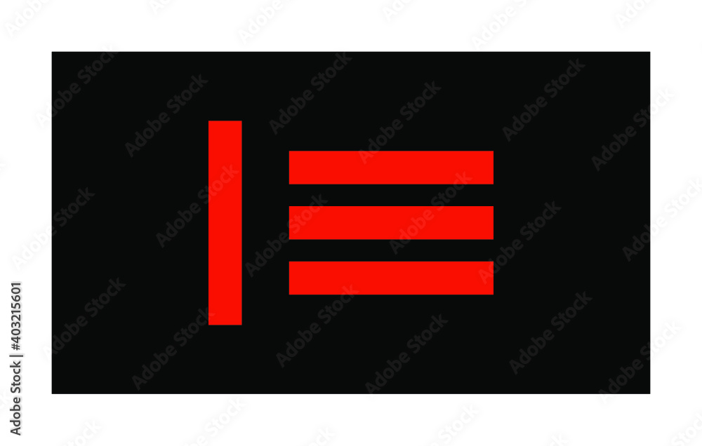 Vector illustration of flat BDSM “Master/Slave pride flag” on white ...