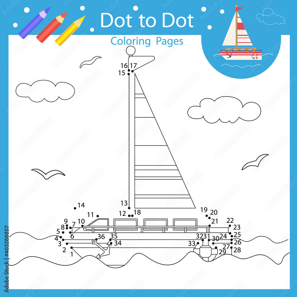 Dot to dot worksheets. Step by step picture riddle. Drawing tutorial ...
