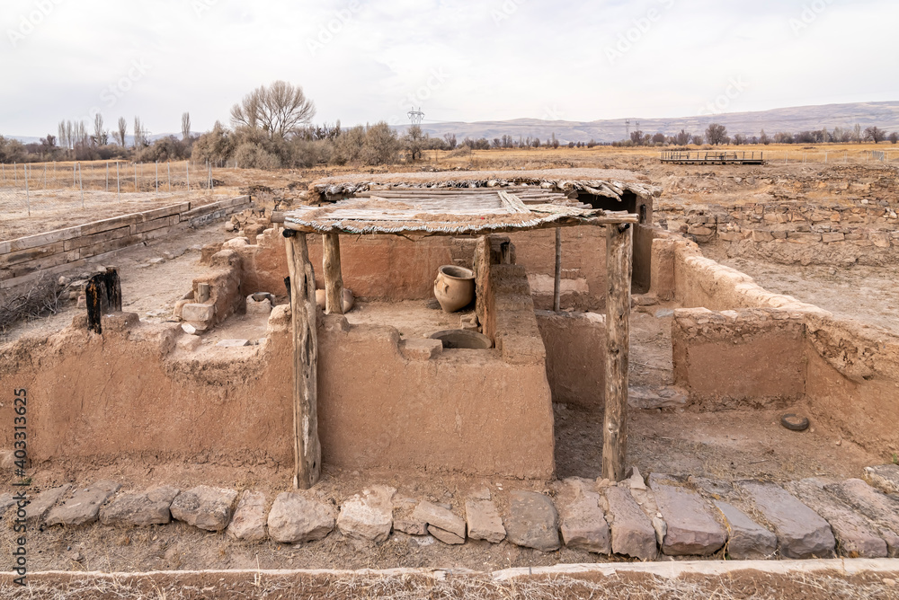 Kultepe ancient city ruins. Assyrian Trade Center in Karum-Kanis in ...