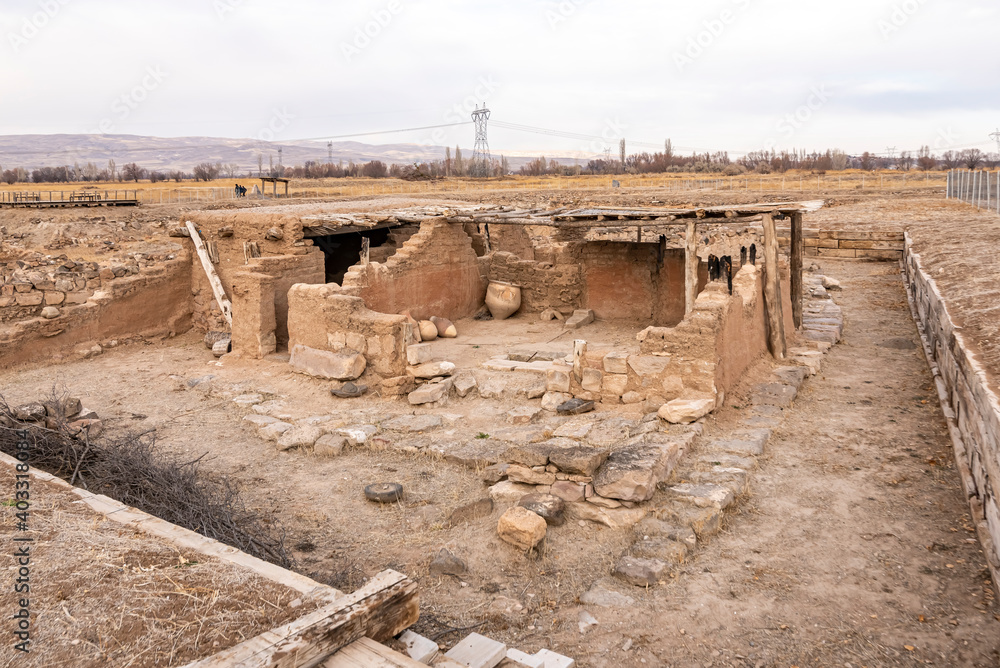 Kultepe ancient city ruins. Assyrian Trade Center in Karum-Kanis in ...