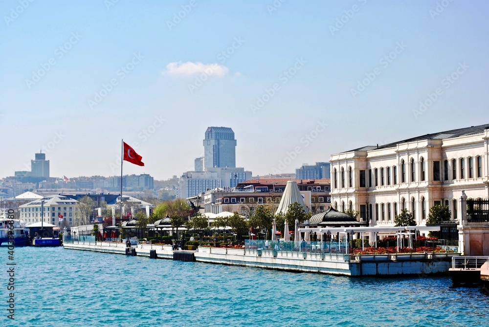 ISTANBUL, TURKEY: Ciragan Palace was once the palace of Ottoman sultans ...