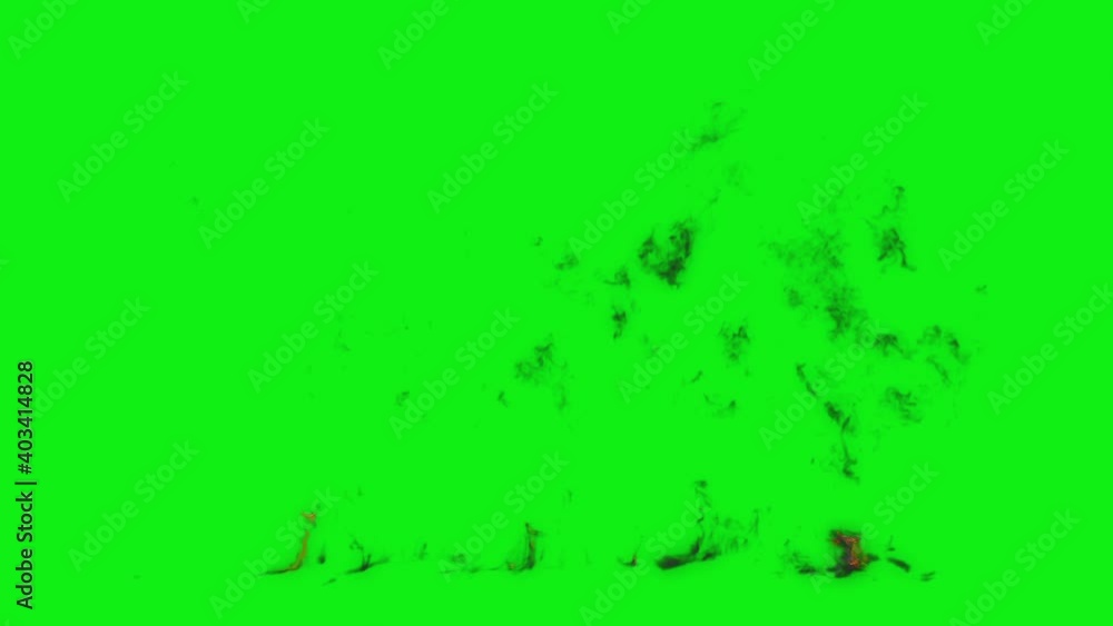 Napalm Fire and Smoke Explosion, Green Screen Chromakey vídeo de Stock ...