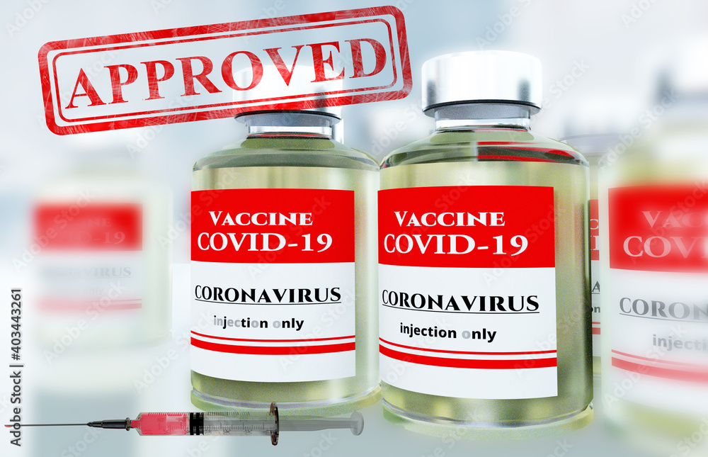 approved vaccine injection side view red drop isolated for cavid-19 ...