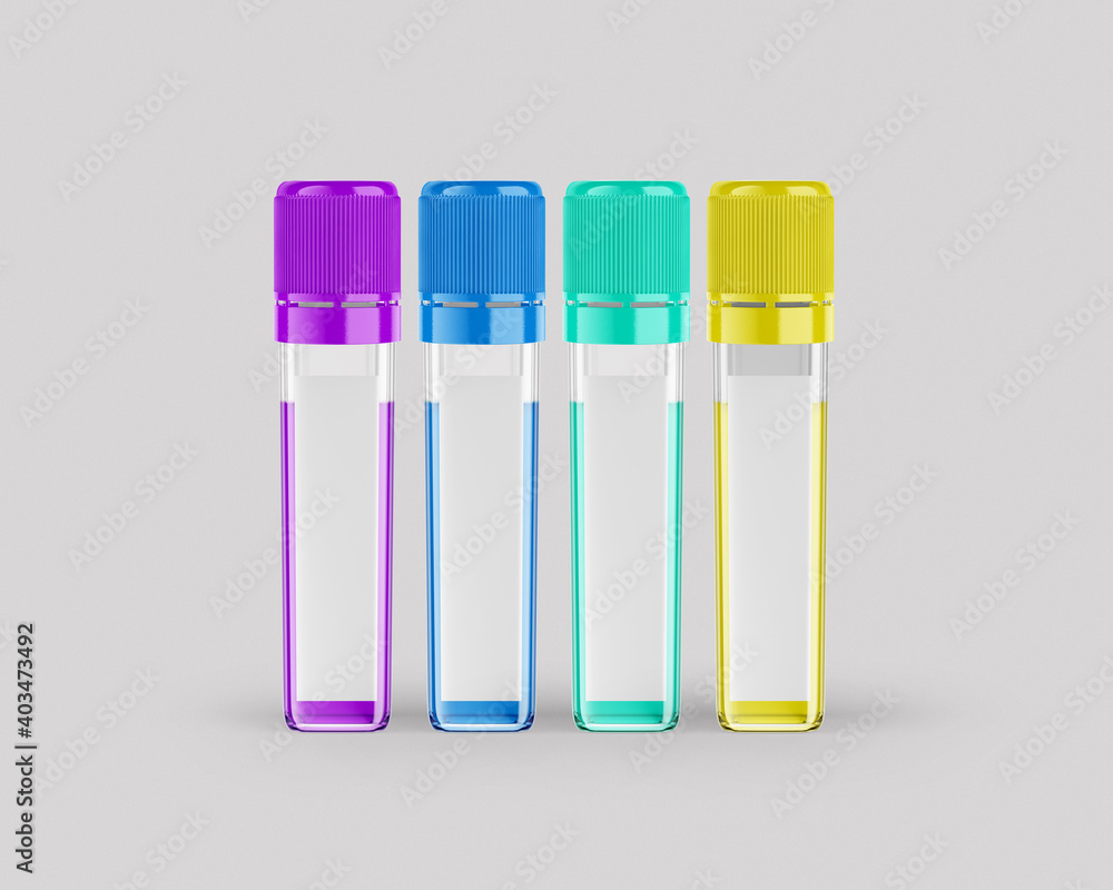 Medical vial syringe vaccine treatment for injection isolated on white ...