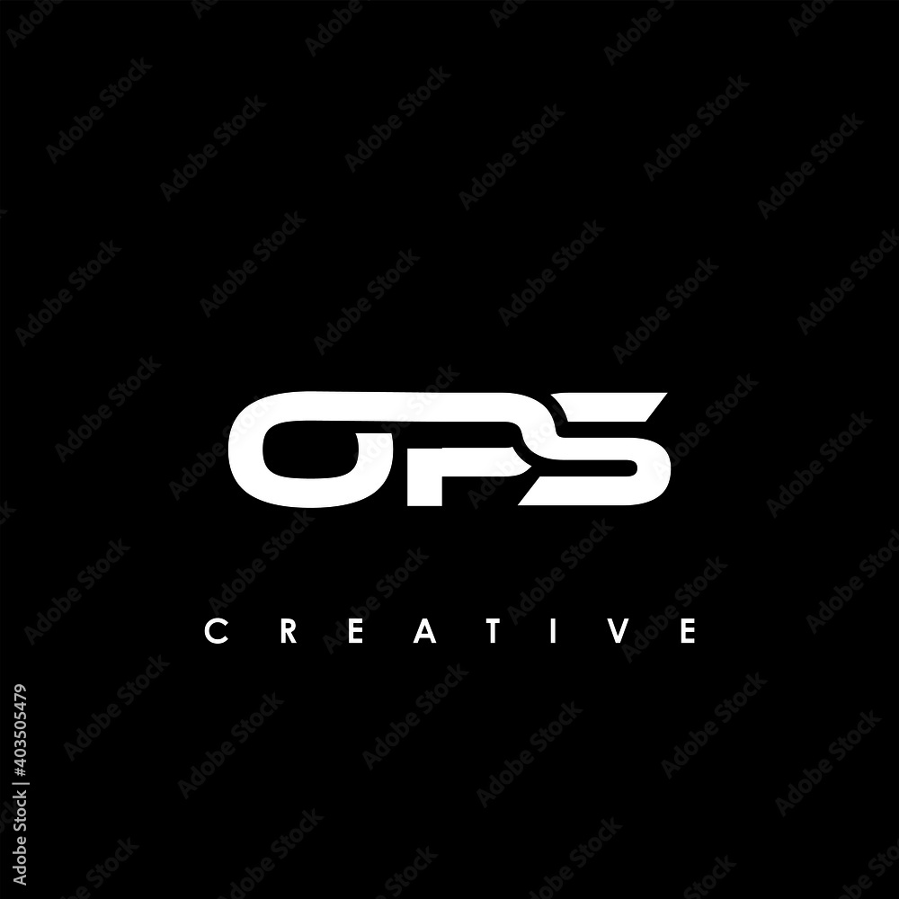 OPS Letter Initial Logo Design Template Vector Illustration Stock ...