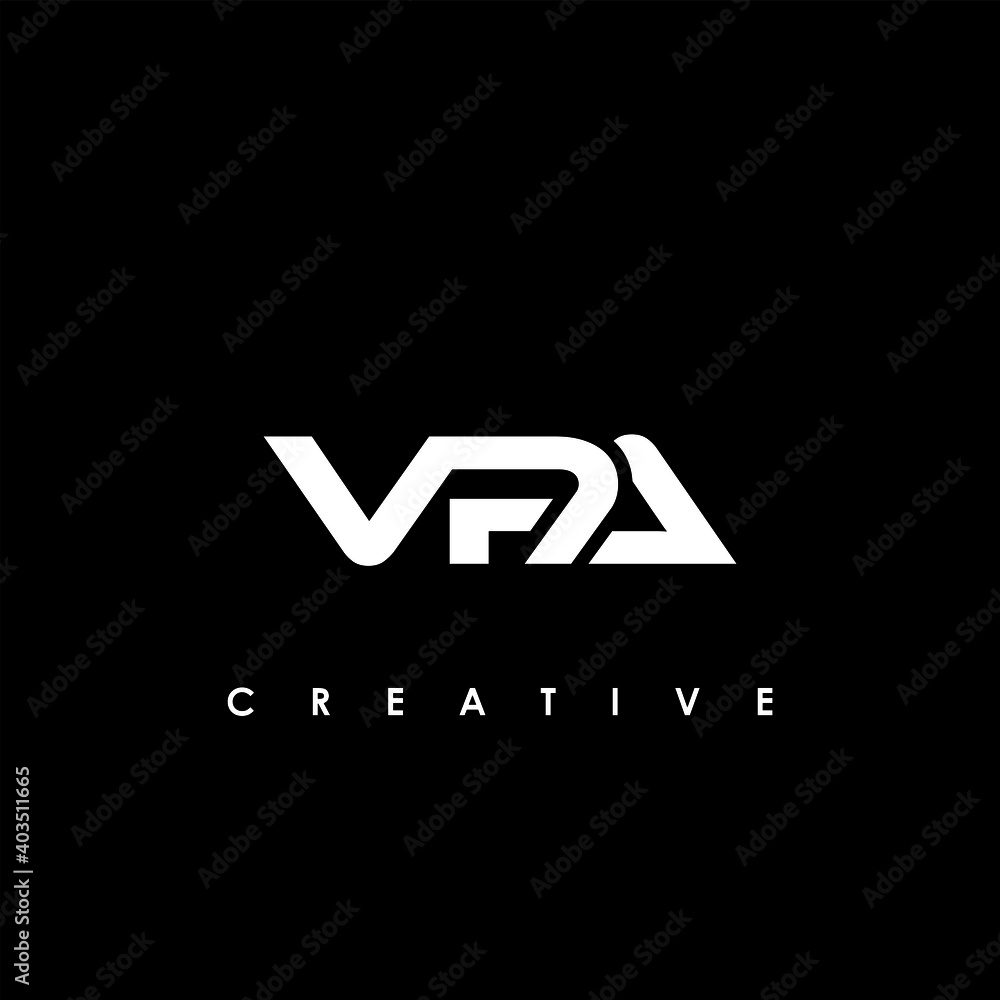 VPA Letter Initial Logo Design Template Vector Illustration Stock ...