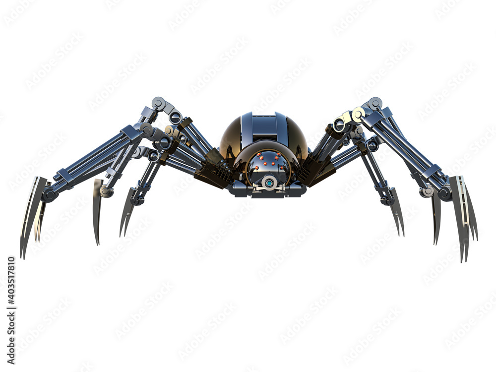 Mechanical spider Artificial intelligence. High resolution image ...