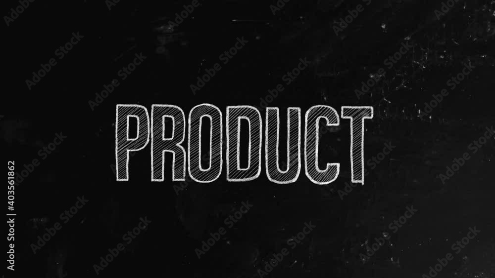 Product concept written on blackboard. In marketing, a product is an ...