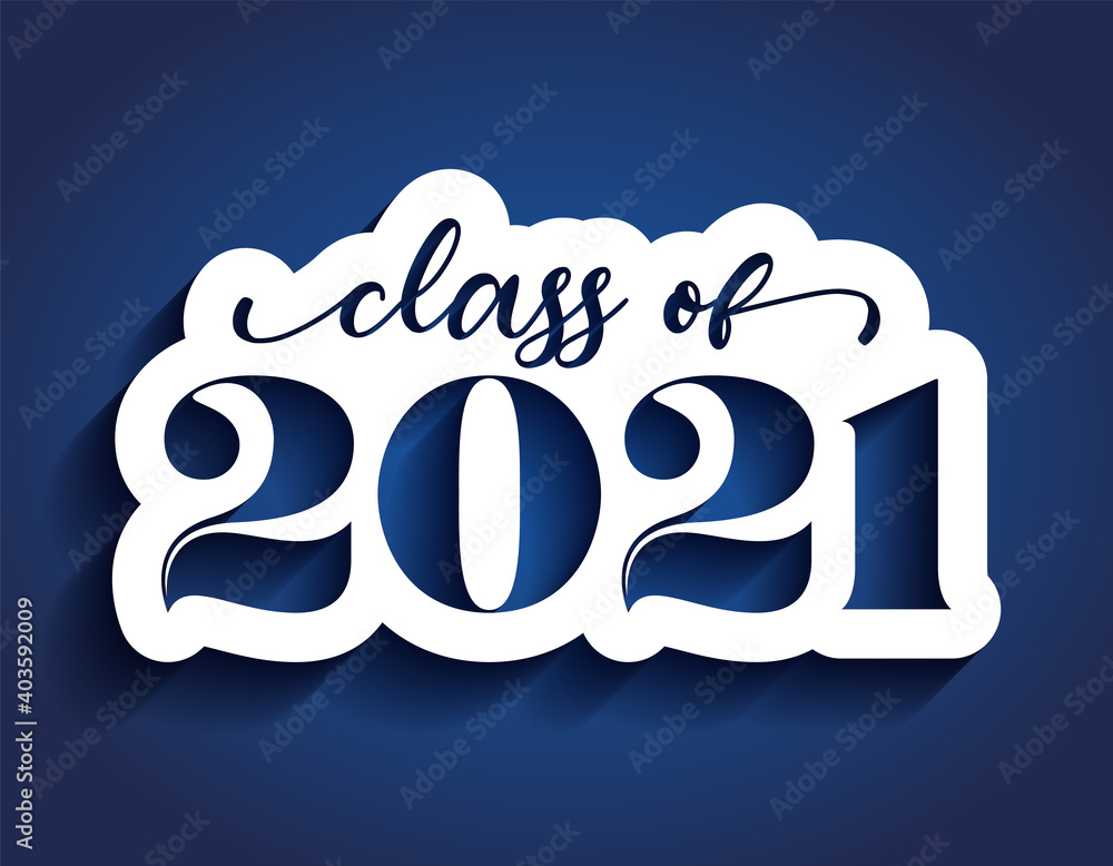 Class of 2020 Congratulations Graduate - White sticker and isolated ...