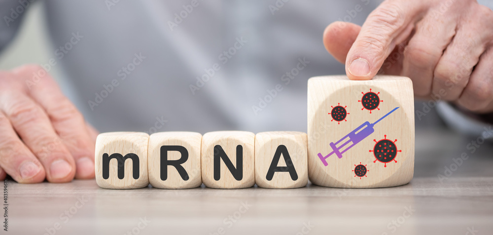 Concept of mRNA vaccines Stock Photo | Adobe Stock