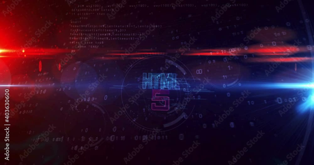 Html5 Coding Symbol Development Code Computer Language And Programming Technology Futuristic
