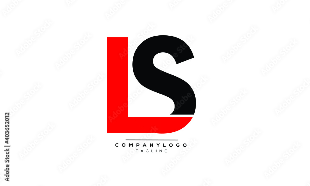 LS icon monogram letter text alphabet logo design Stock Vector | Adobe ...