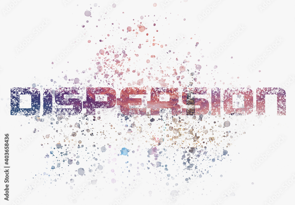Dispersion Text Effect with Paint Splash Mockup Stock Template | Adobe ...