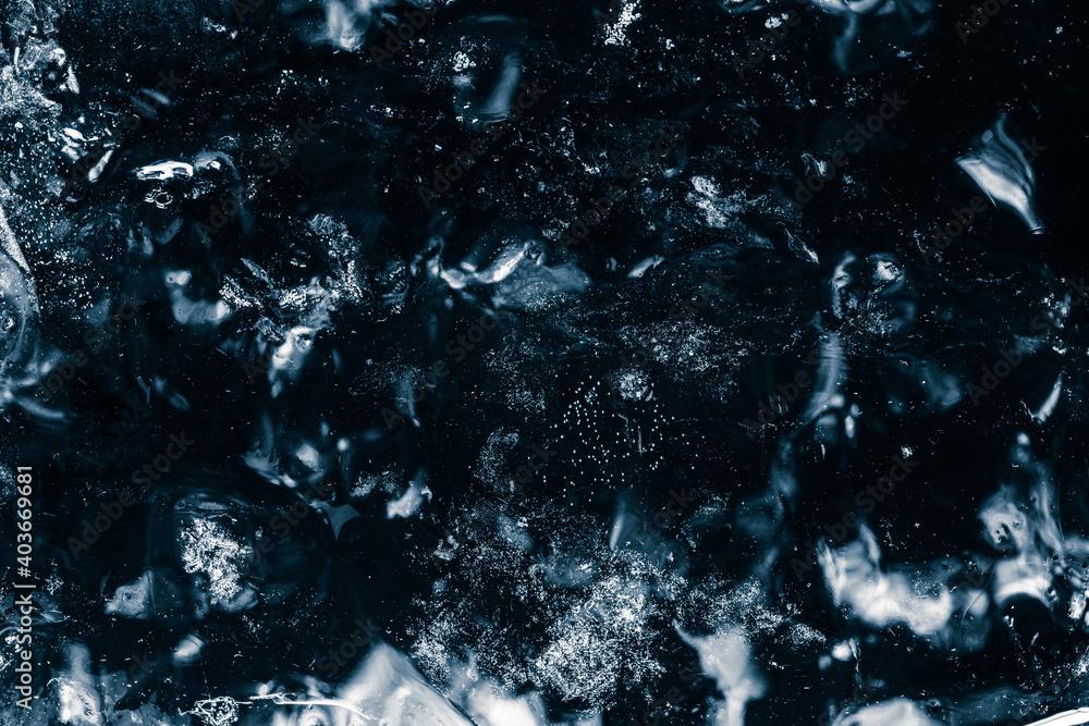 Ice texture background. Textured cold frosty surface of ice block on ...