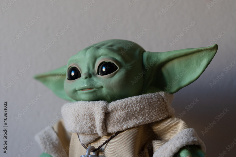 DECEMBER 2020: The Child, Grogu or baby Yoda, fictional character from ...