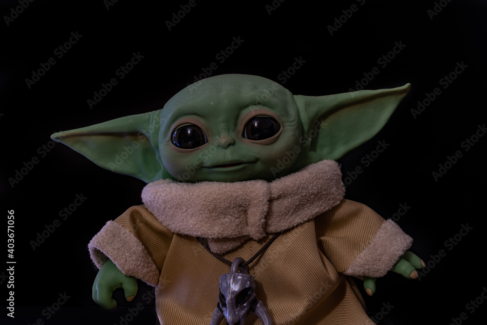 DECEMBER 2020: The Child, Grogu or baby Yoda, fictional character from ...