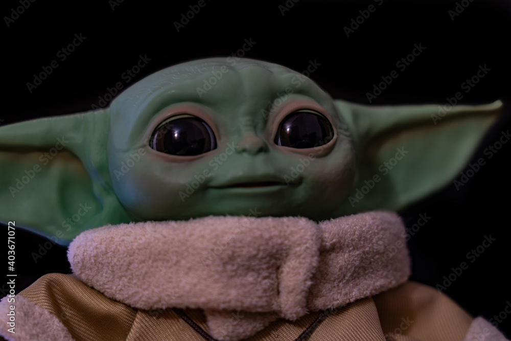 DECEMBER 2020: The Child, Grogu or baby Yoda, fictional character from ...