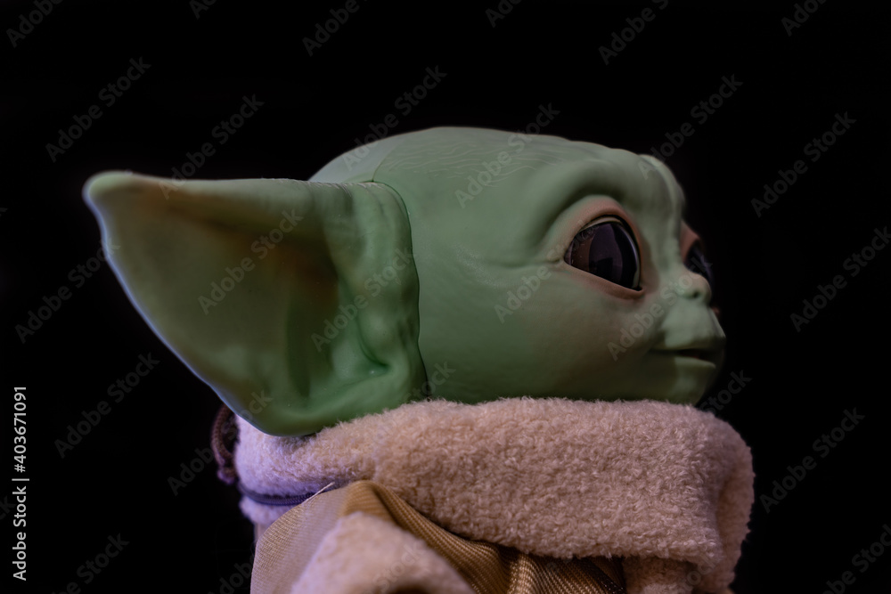 DECEMBER 2020: The Child, Grogu or baby Yoda, fictional character from ...