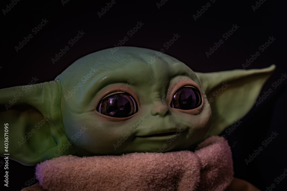 DECEMBER 2020: The Child, Grogu or baby Yoda, fictional character from ...