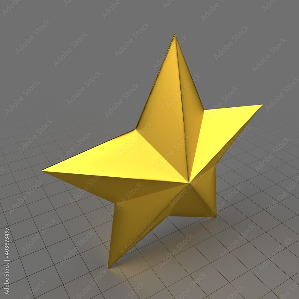 Star Stock 3D asset | Adobe Stock