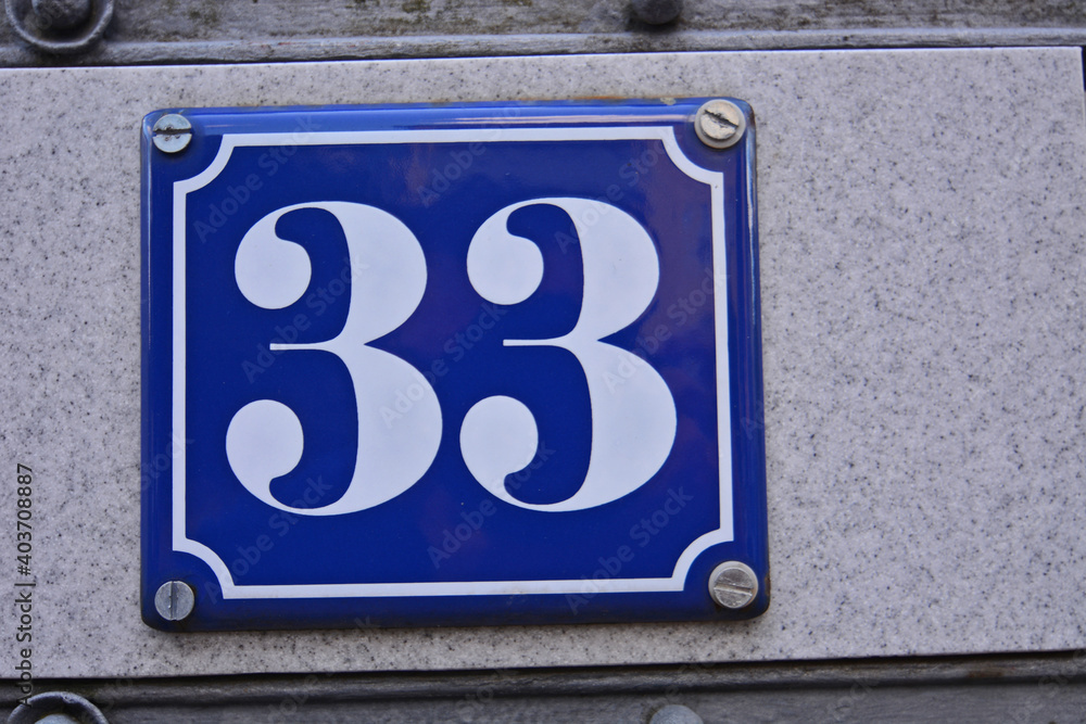 Number Thirty Three
