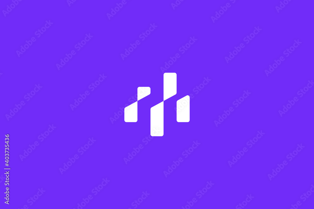 Vetor de Minimal Modern Abstract Letter M Dark Background Logo Template ...