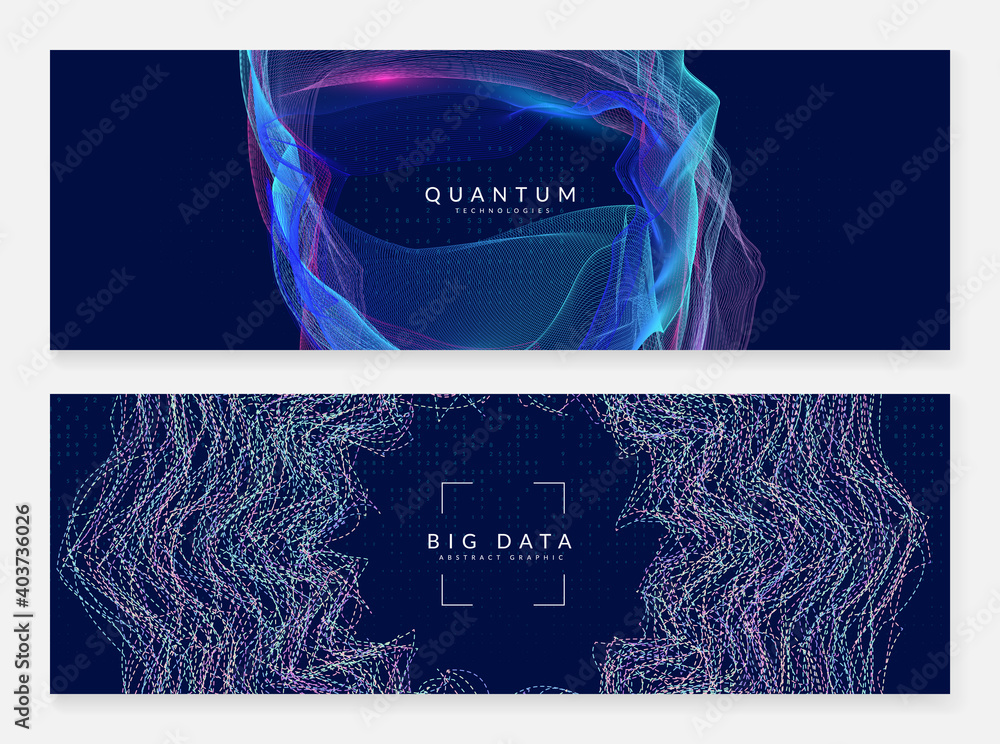 Deep learning concept. Digital technology abstract background ...