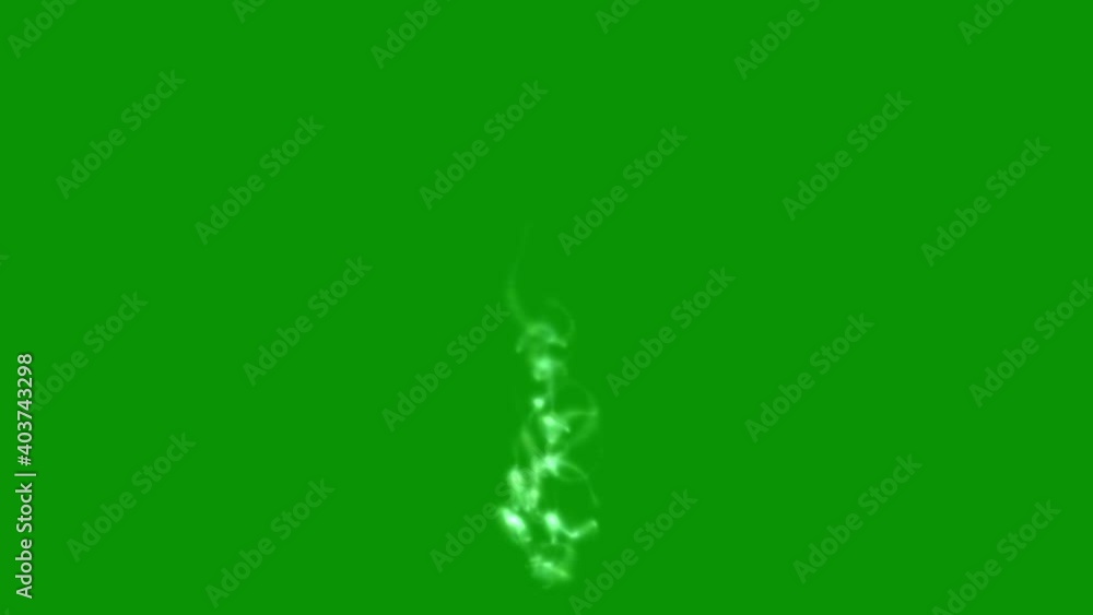 Magic smoke motion graphics with green screen background Stock Video ...