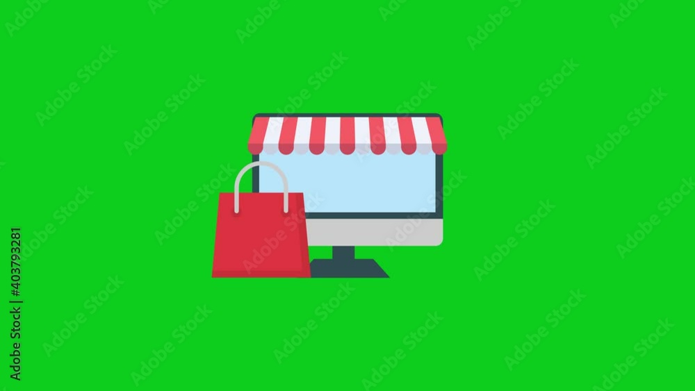 e-commerce icon animation - Vector art.4K video.Simple motion animation ...