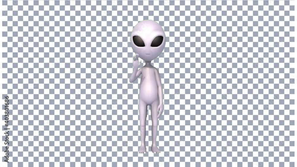 Family Say Bye Loop Animation Footage Isolated On Alpha Screen ...