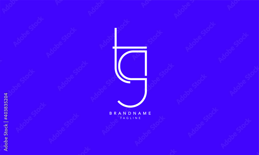 Alphabet letters Initials Monogram logo TG, GT, T and G Stock Vector ...