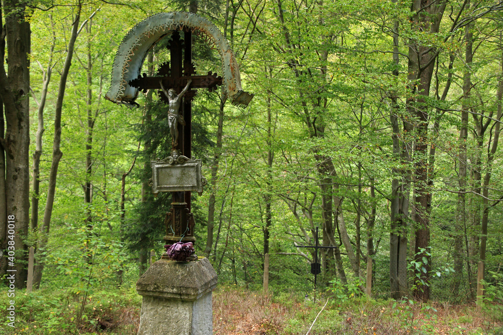 Old cemetery with many vampire burial in Jawornik - former and ...