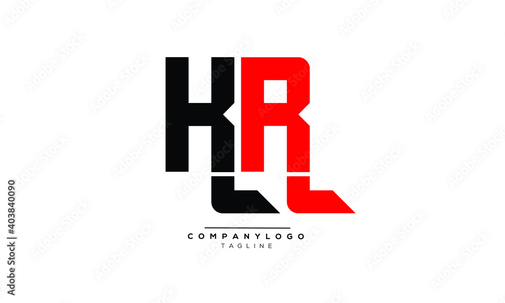 KR icon monogram letter text alphabet logo design Stock Vector | Adobe ...