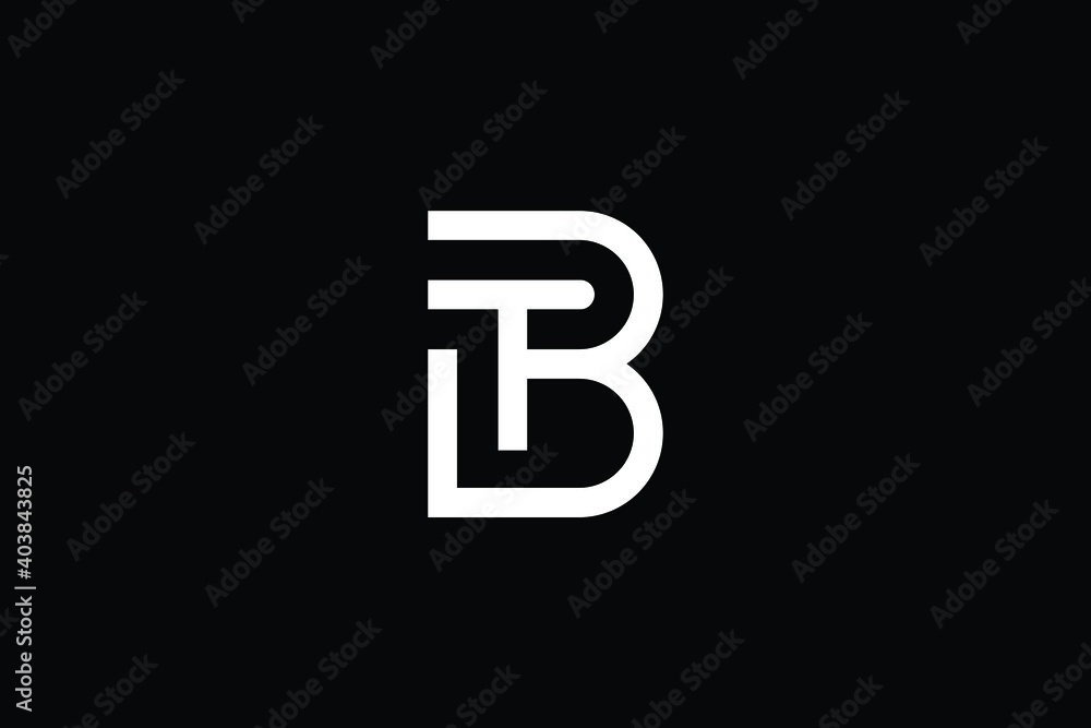 BT logo letter design on luxury background. TB logo monogram initials letter concept. BT icon ...