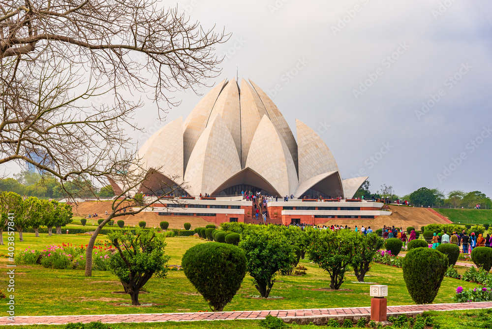 Lotus Temple is flower like temple designed by Architect Furiburz Sabha ...