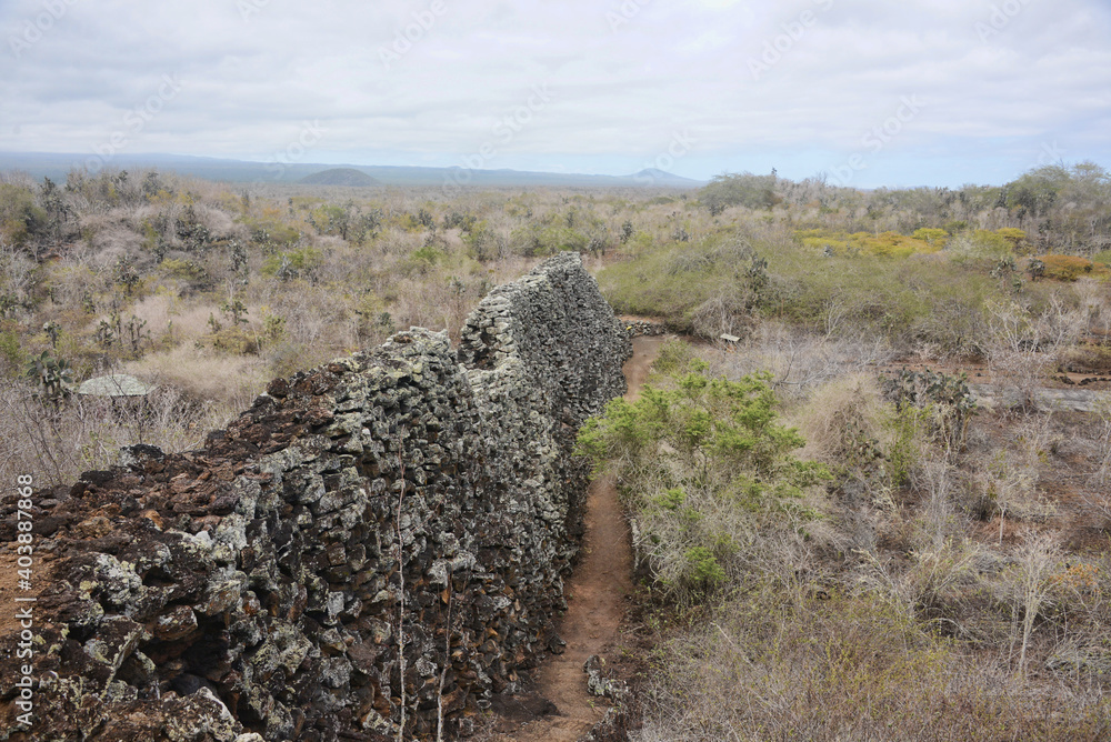 El Muro de las Lágrimas (Wall of Tears), Isla Isabela, Galapagos ...