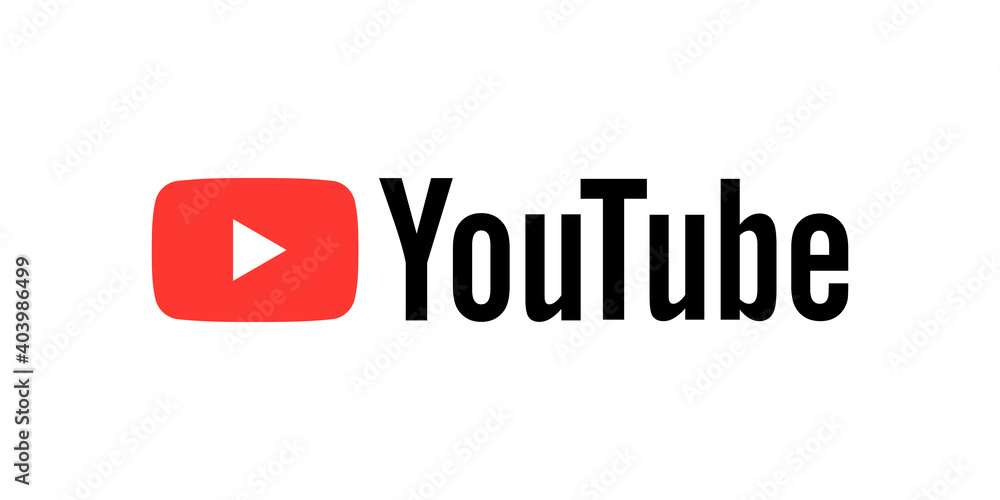 Youtube logo. Youtube red button. Red icon, isolated. Vector ...