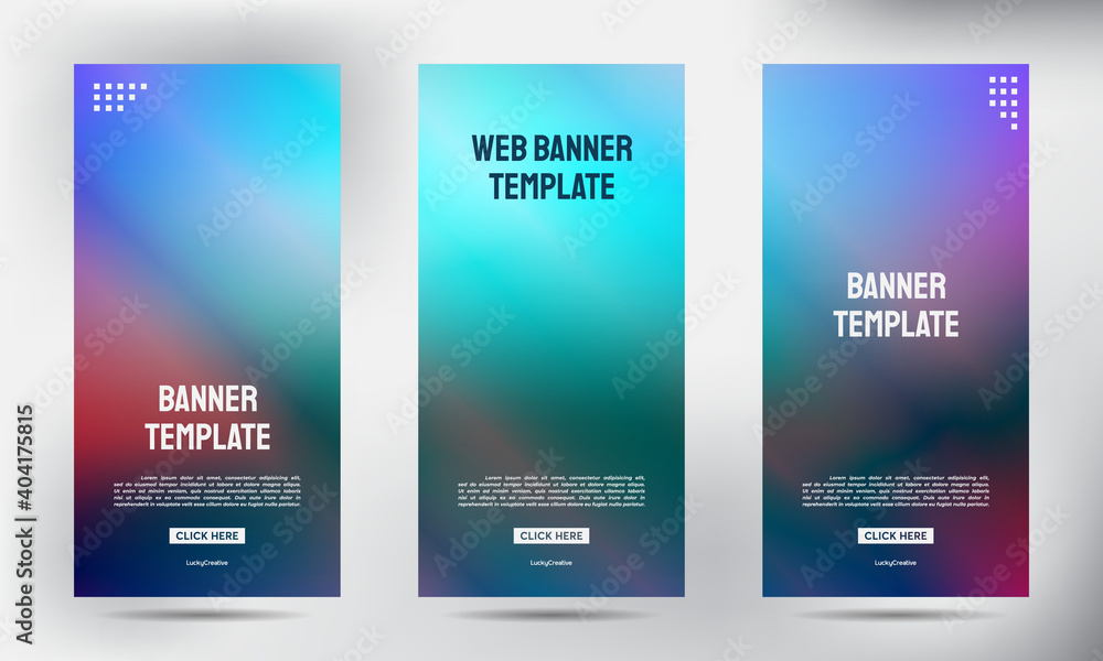 set of blurred roll up business brochure flyer banner design vertical ...