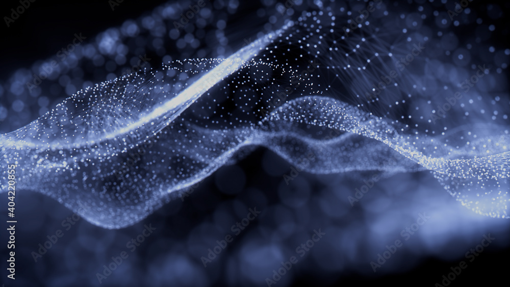 Sound Wave Vizualisation concept. Music audio frequencies represented ...