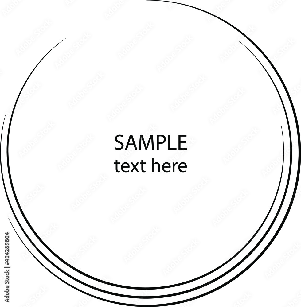 Black vector lines in circle form. Geometric art. Design element for ...