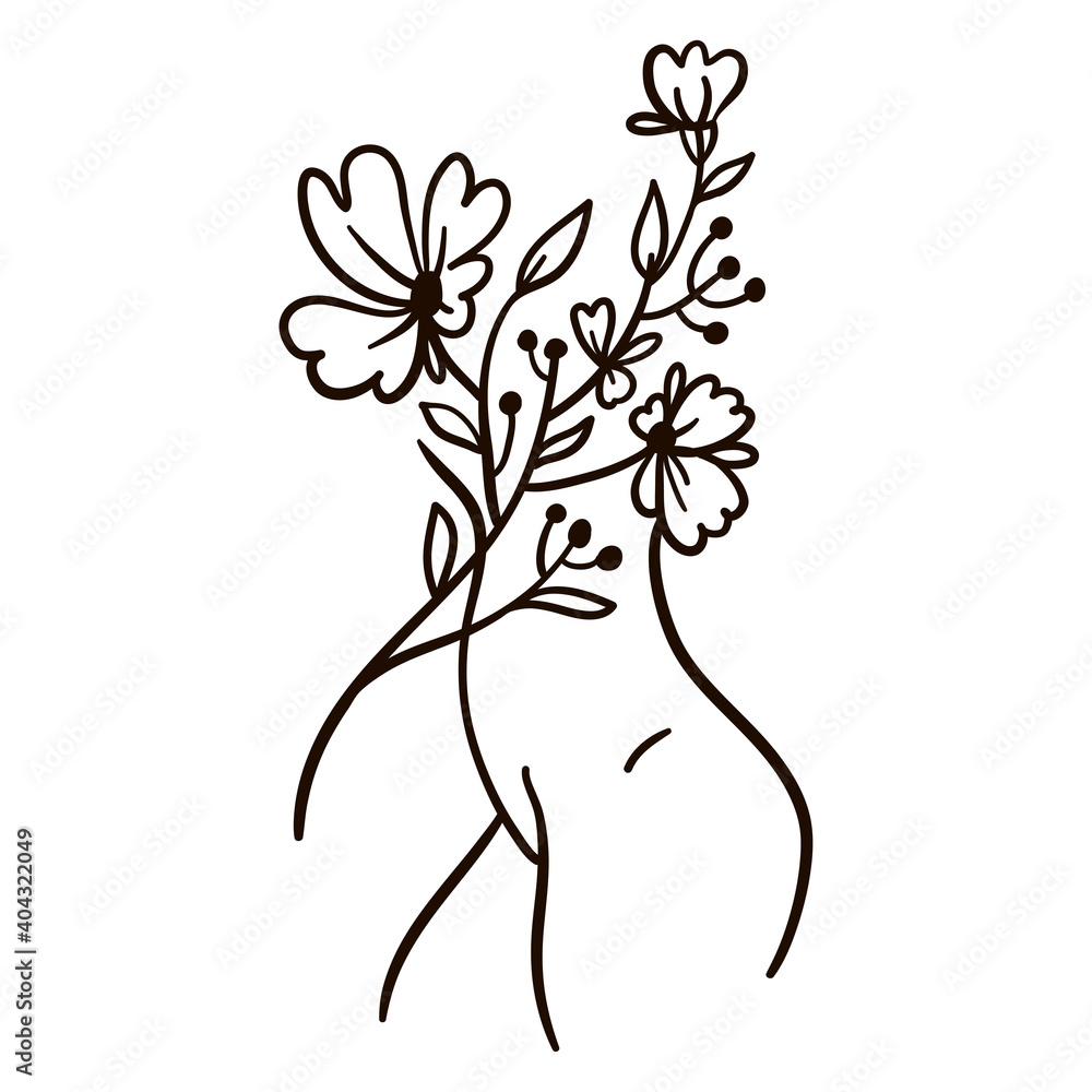 Woman Outline Vector