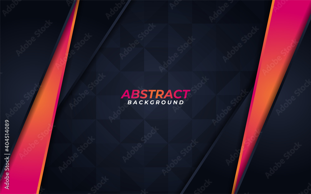 Abstract Orange Lines and Shape Background Design. Usable for ...