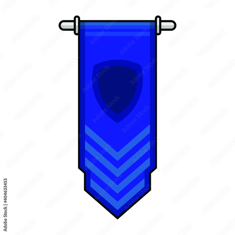 Vector blue royal banner with shield symbol 2 Stock Vector | Adobe Stock