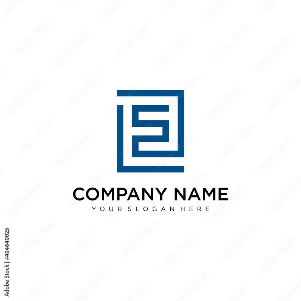 LS letter logo design. Creative minimal monochrome monogram symbol ...