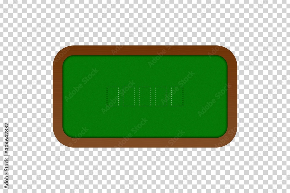 Vector realistic isolated poker table on the transparent background ...