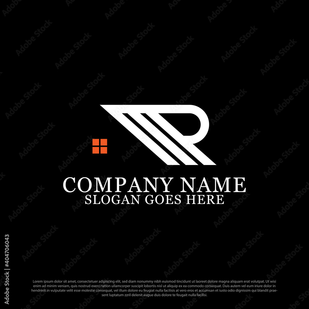 MR House logo Design vector, MR initial logo inspiration, best for ...