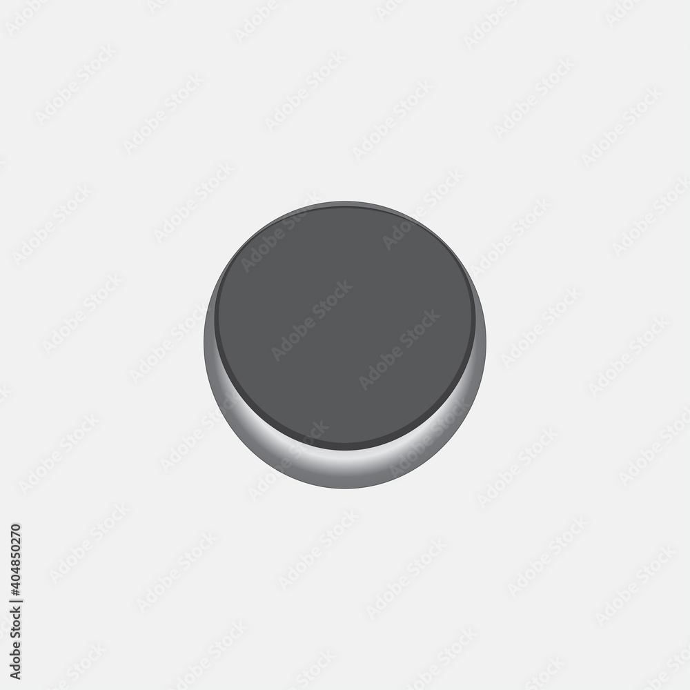 Button - icon in white background, vector illustration Stock Vector ...