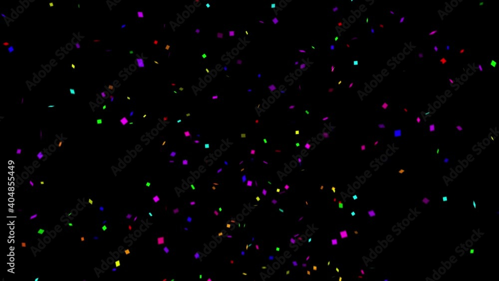 Colorful Isolated Confetti Falling Explosion Particles Blast Realistic ...